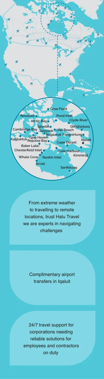 Halu Travel | Nunavut's premier travel agency!